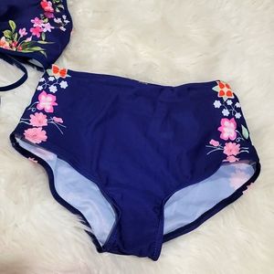 Hazel Moon | Swim | New 2pc Swimsuit High Waist Full Coverage Bottom ...